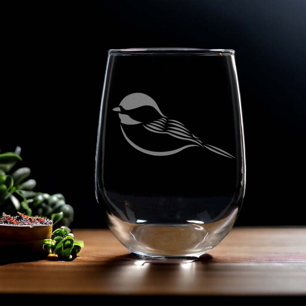 17 oz Stemless Wine Glass - Birds – Glass Island Designs
