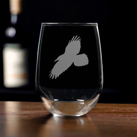 17 oz Stemless Wine Glass - Birds – Glass Island Designs